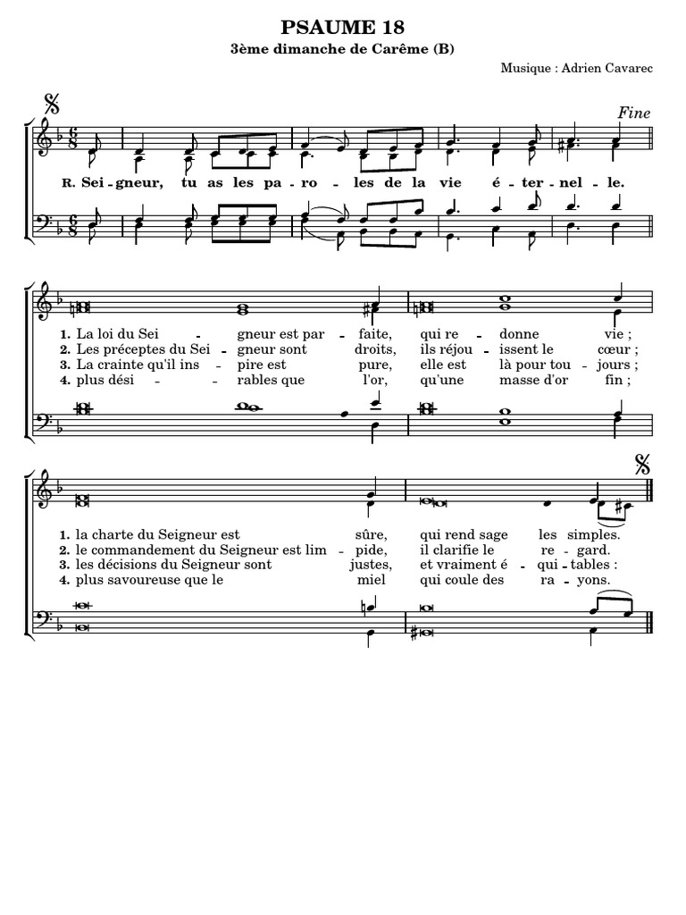 5c7eacdeae1b2 Psaume-18 | PDF