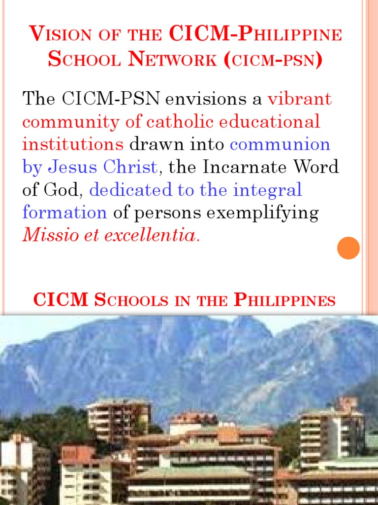 Introduction On CICM Schools Network | PDF | Christian Mission ...
