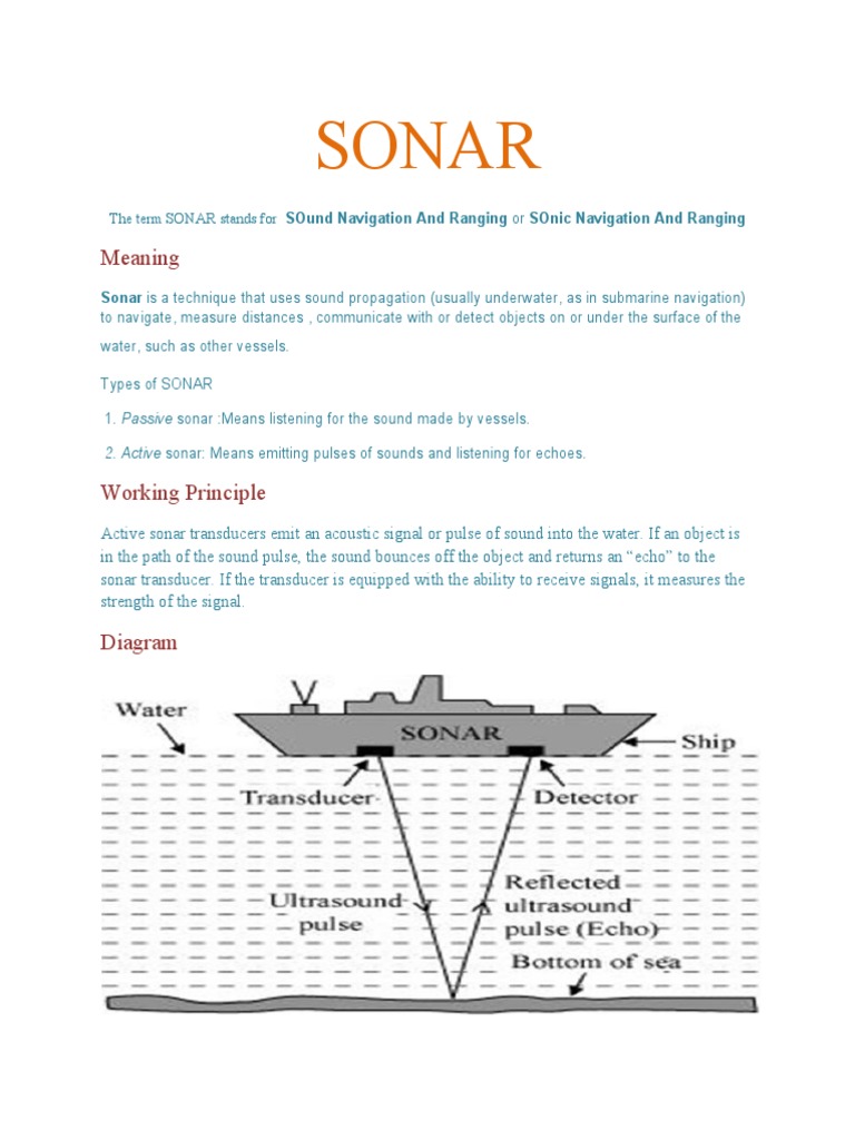 Sonar | PDF | Sonar | Oceanography