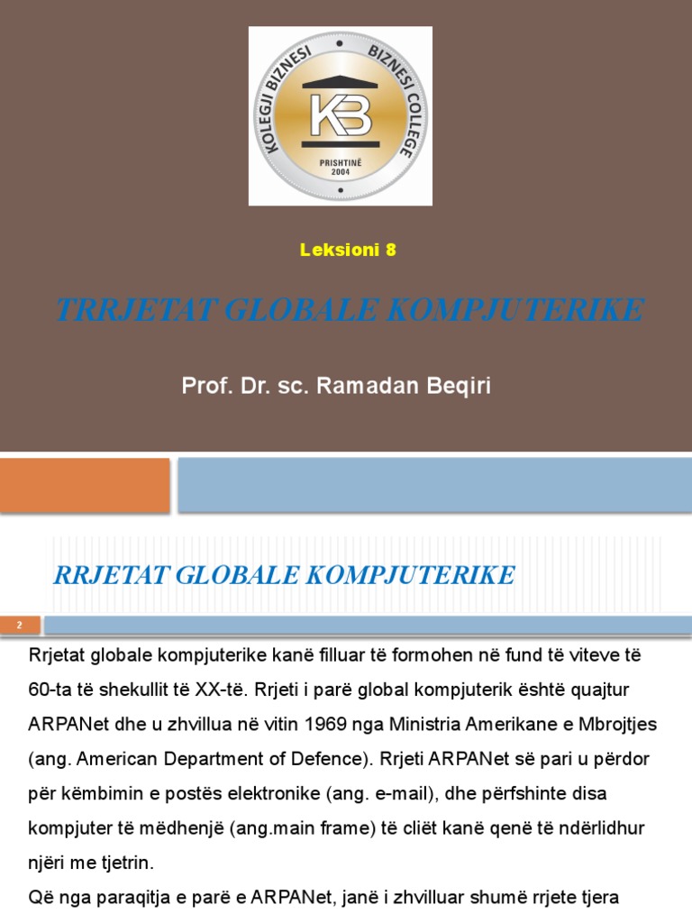 Rrjetat Globale Kompjuterike | PDF