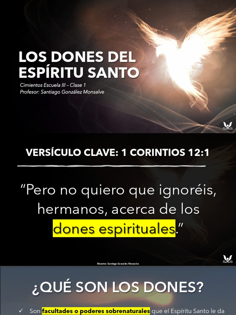 Clase 3 - Los Dones Del Espiritu Santo - PDF | PDF | espíritu Santo | Gracia divina