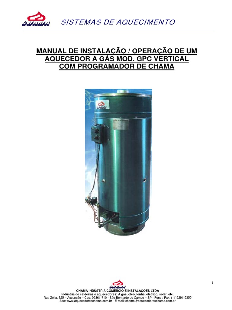 Manual GP Programador de Chama | PDF | Termostato | Ciências Físicas Manual GP Programador de Chama | PDF | Termostato | Ciências Físicas
