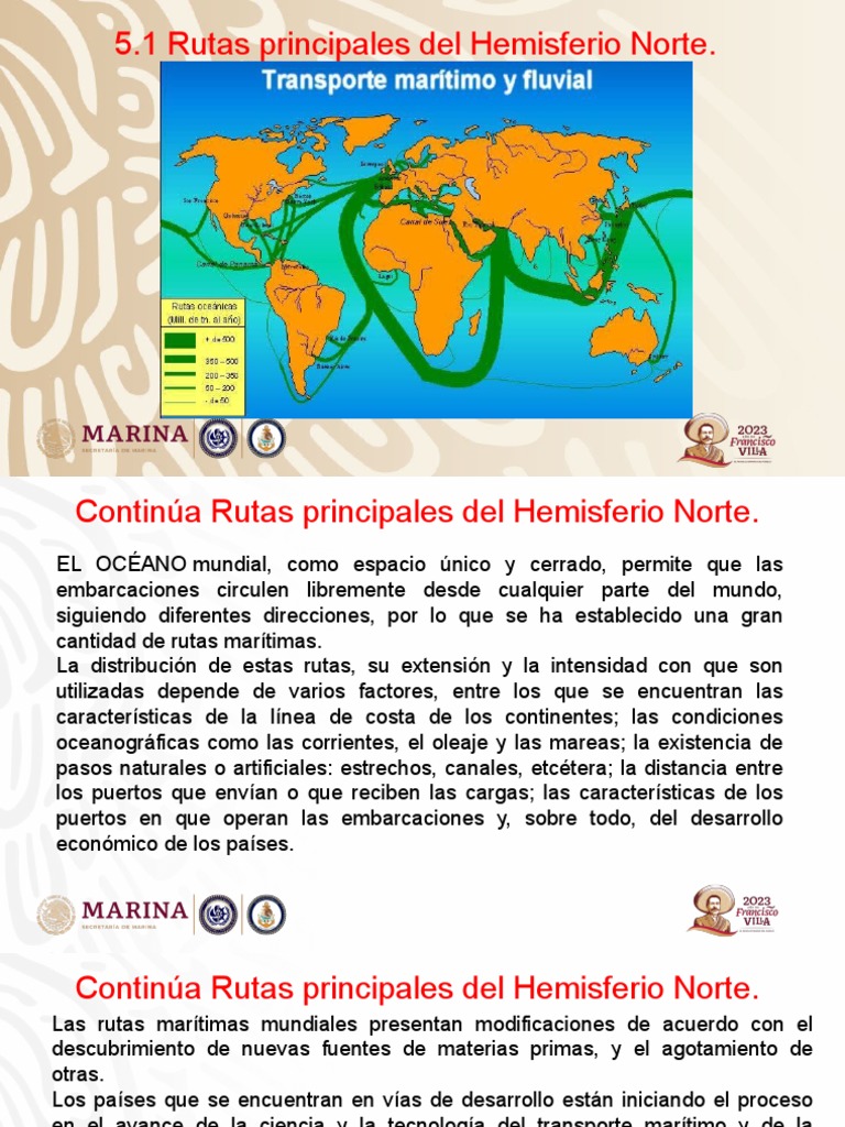 Las Rutas Marítimas Del Mondo | PDF | Estrecho De Malaca | océano Atlántico