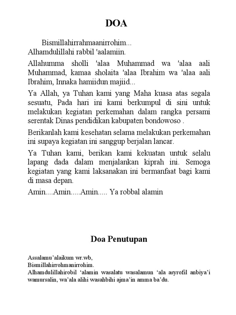 DOA Persami | PDF