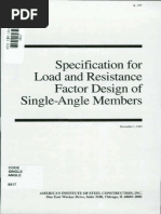 Design of Single Angles | PDF