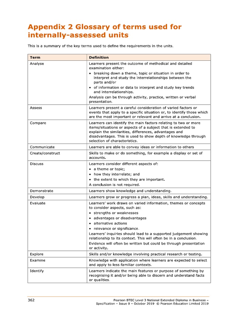 Command Verbs Handouts PDF | PDF