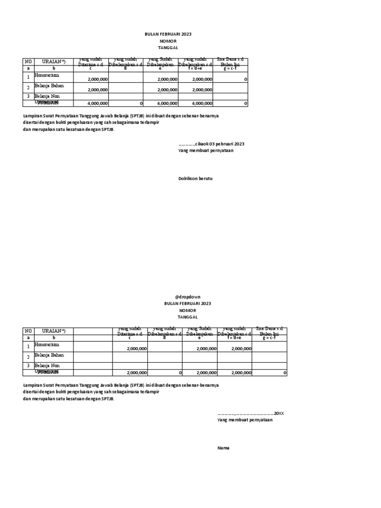 SPJ Pps 2024 Desa Kiram | PDF