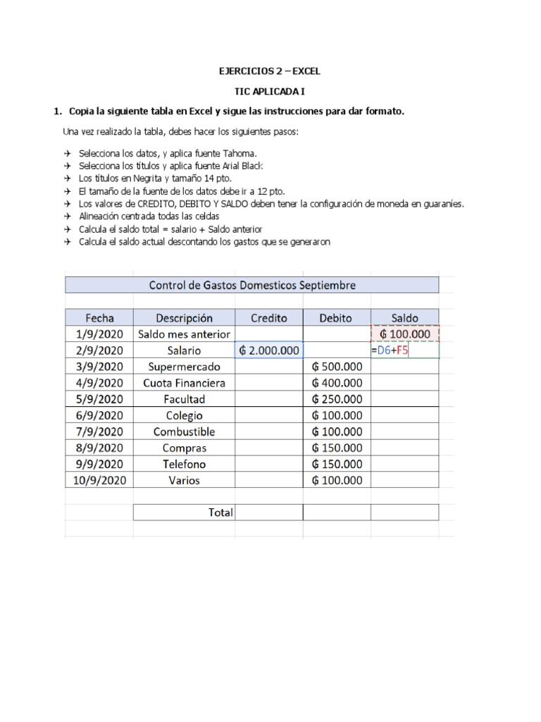 Ejercicios 2 Excel | PDF | Microsoft Excel