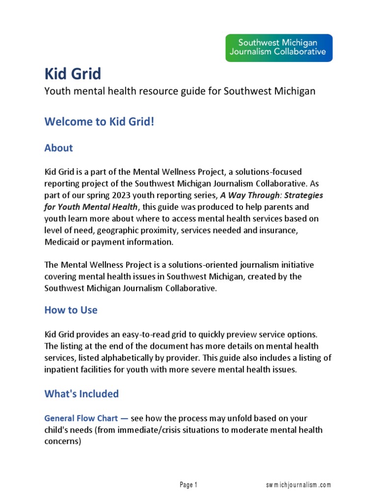 Kid Grid | PDF | Mental Health | Drug Rehabilitation
