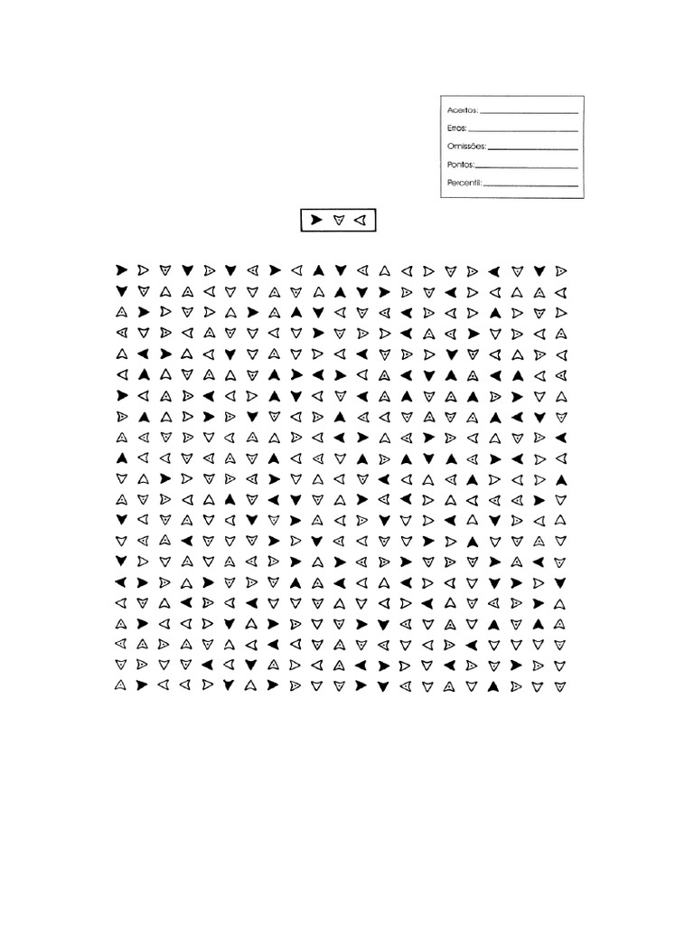 Teste Das Setas | PDF