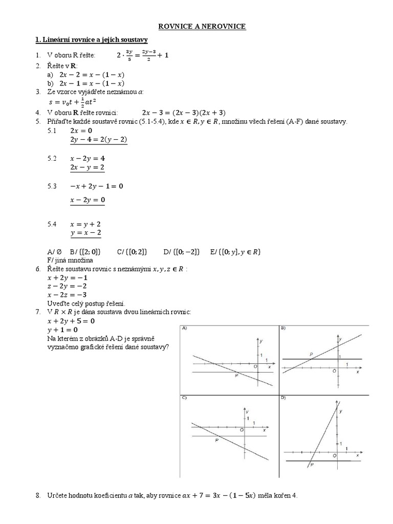 Rovnice A Nerovnice - 4. Ro - N K 2022 | PDF