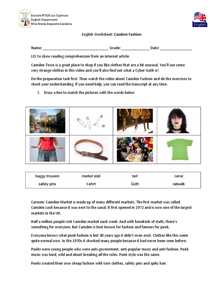 English Worksheet Candem Fashion | PDF | Fashion | Aesthetics