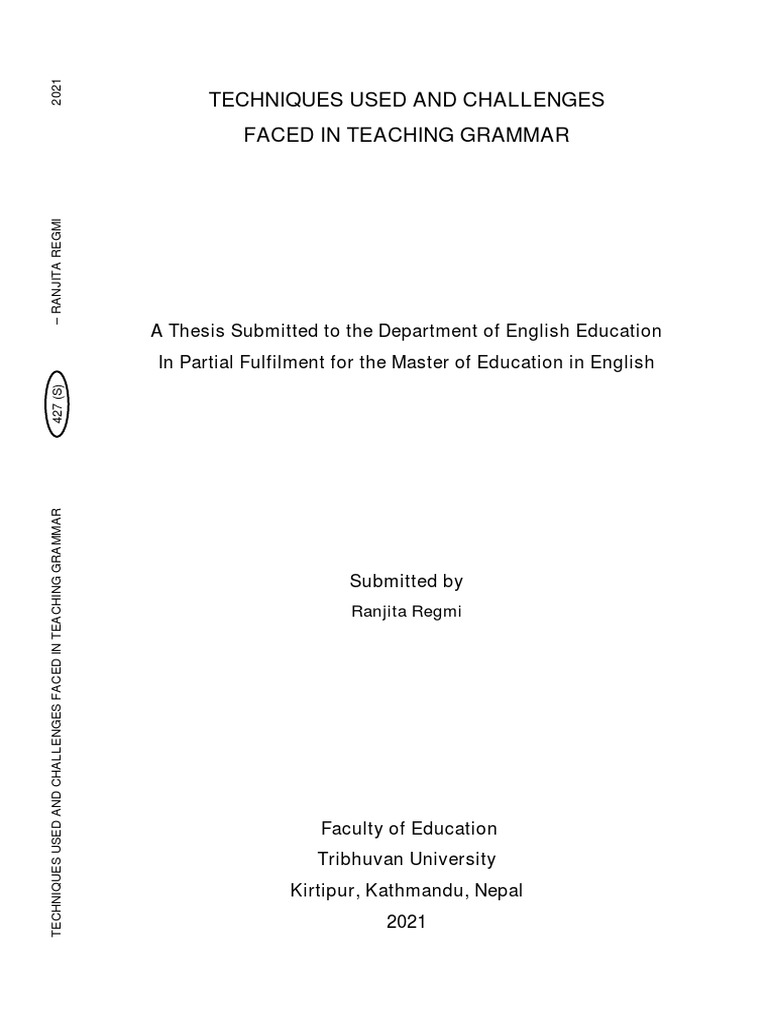 All Thesis | PDF | Language Education | Word