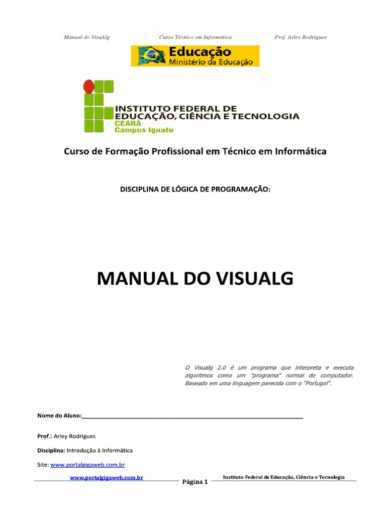 Manual Do Visualg PDF | PDF