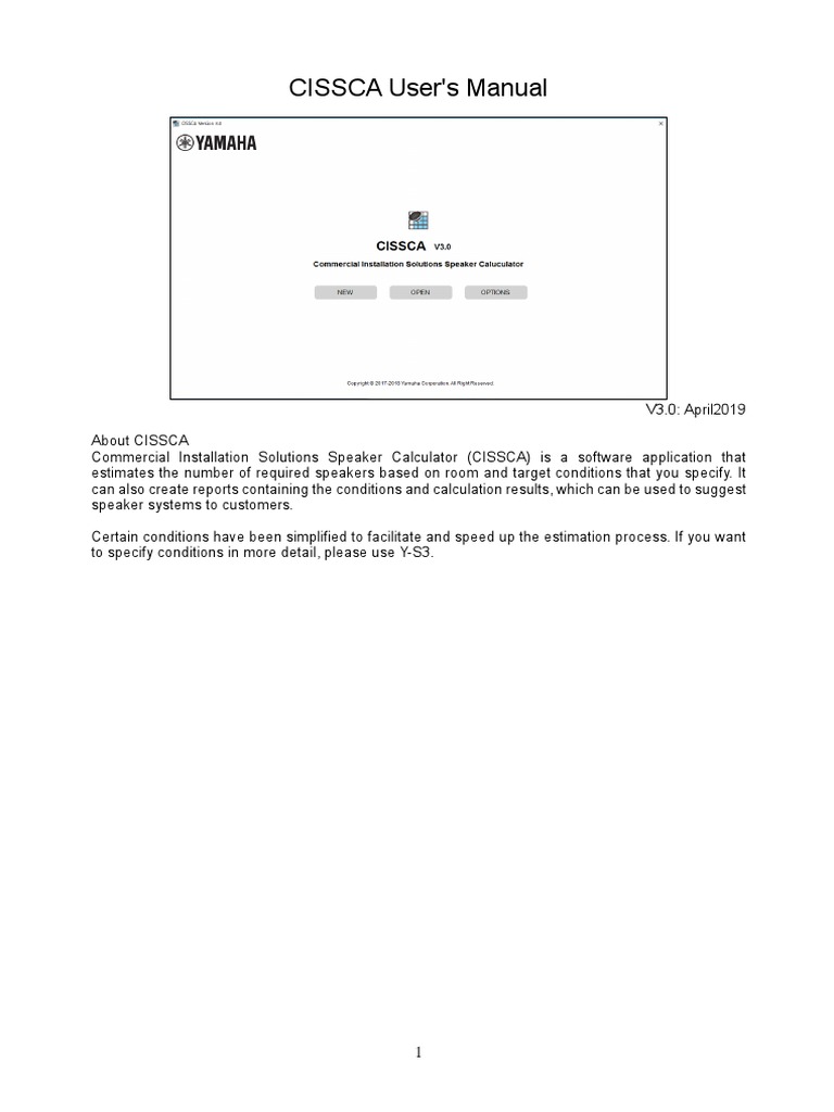 CISSCA V3.0 UsersManual en | PDF | Loudspeaker | Copyright