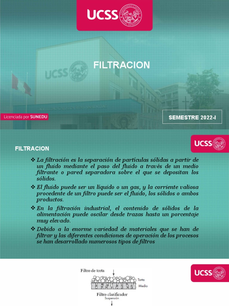 Filtración: Tipos y Medios Filtrantes | PDF | Filtración | Ciencias fisicas
