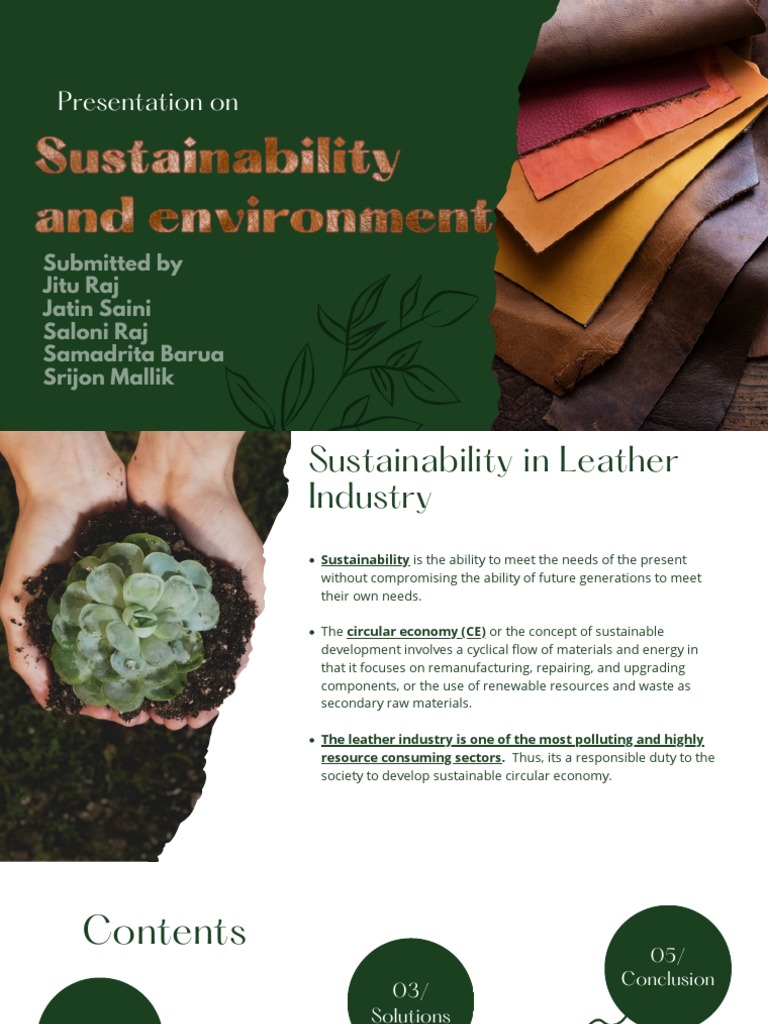 Sustainable Solutions for Leather Waste | PDF | Leather | Waste