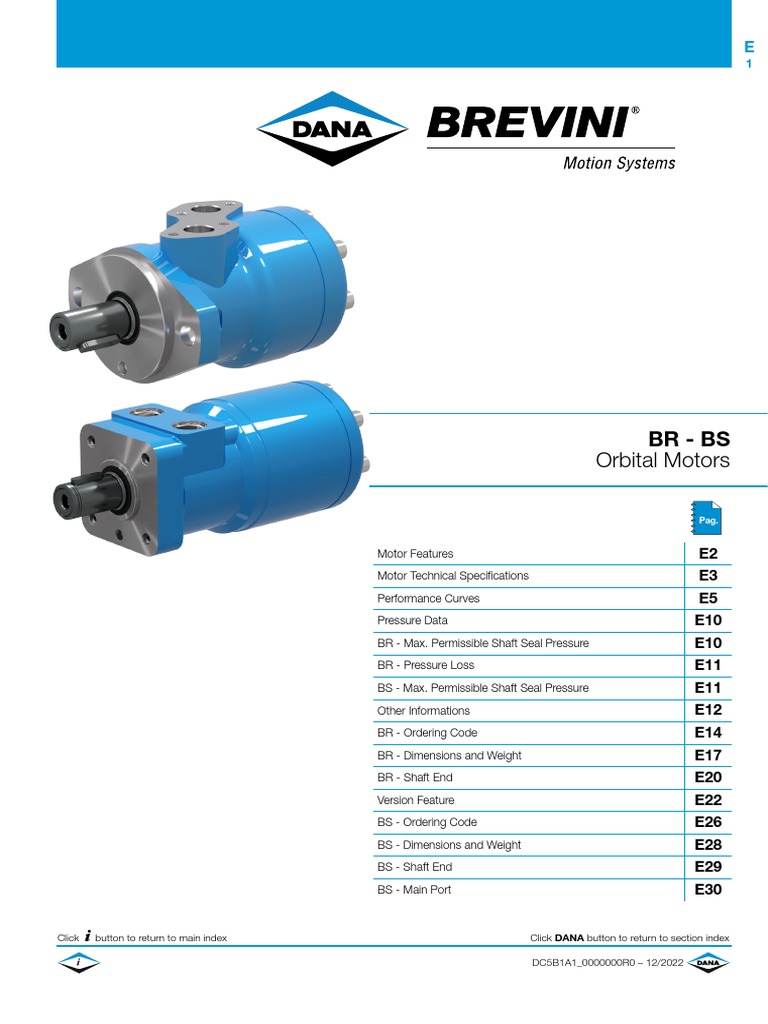 Orbital-Motors E BR-BS | PDF | Horsepower | Viscosity