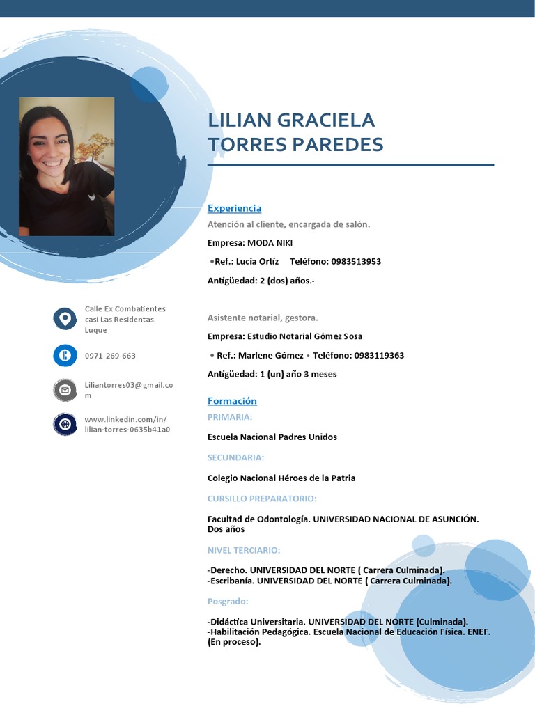 Modelo Curriculum | PDF