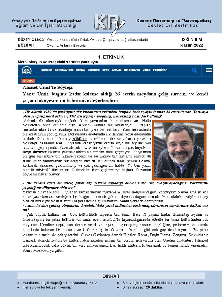 TR C Bolum1 Kasim 2022 | PDF