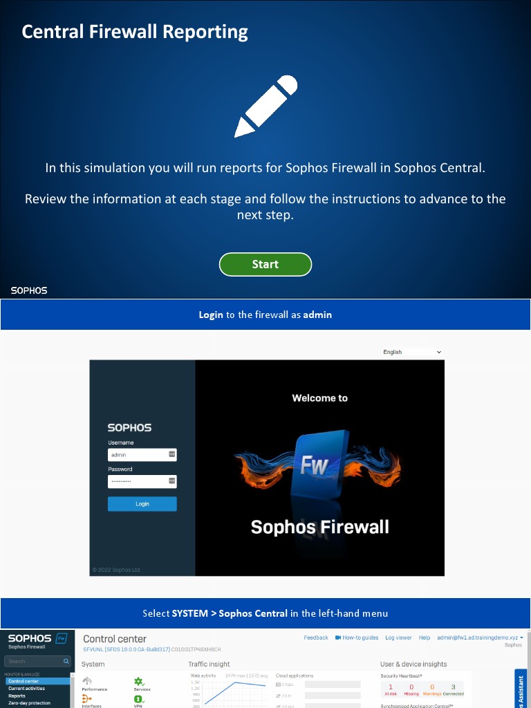 CentralReporting PDF | PDF | Firewall (Computing) | Information Technology