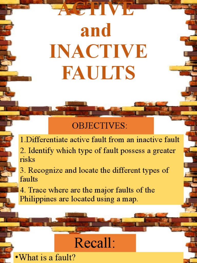 Active& Inactive Fault | PDF