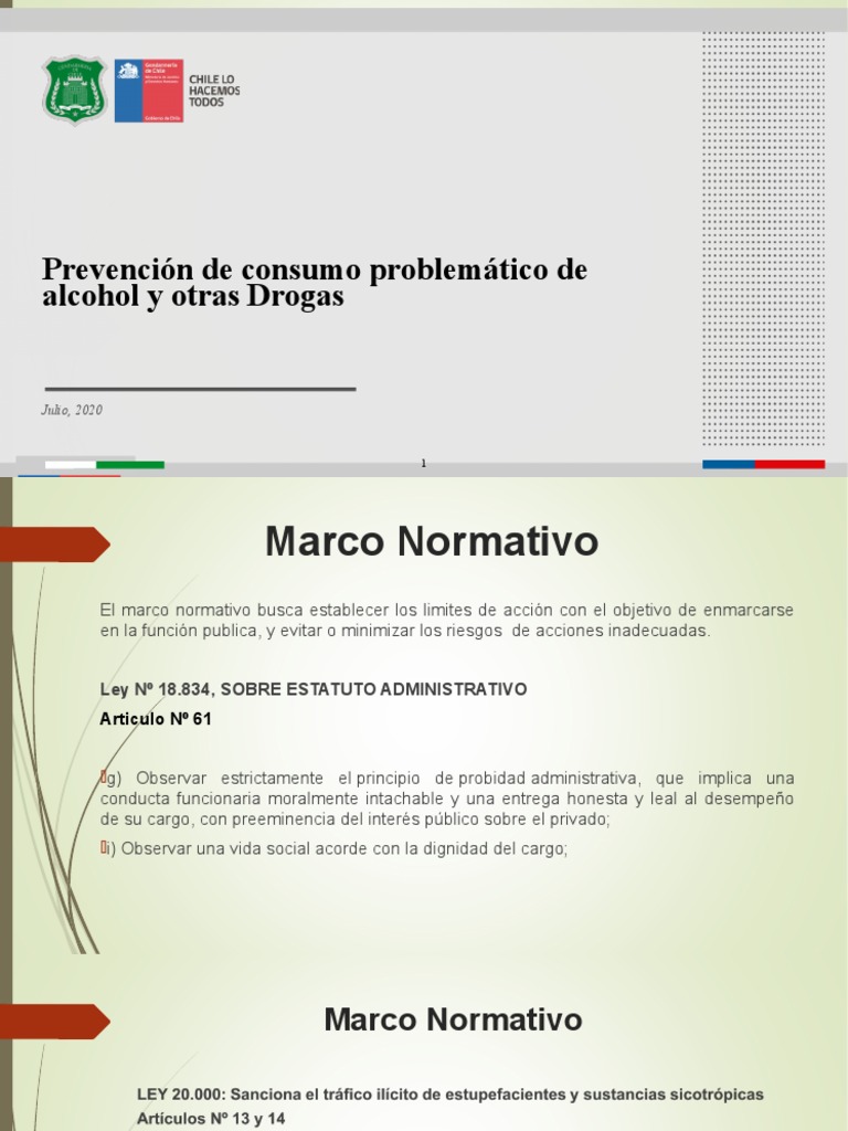 Taller de Prevencion Del Consumo Problematico de Oh y Otras Drogas | PDF | La dependencia de ...