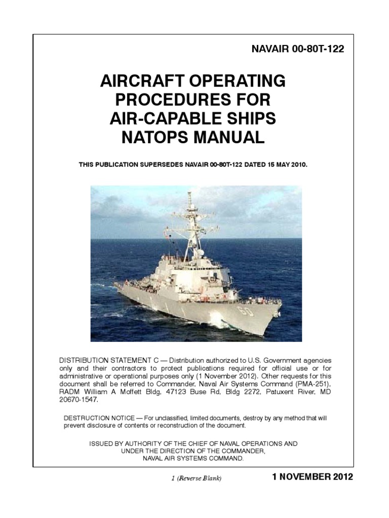 6 - NAVAIR 00-80T-122 IC13 Aircraft Operating Procedures For Air ...
