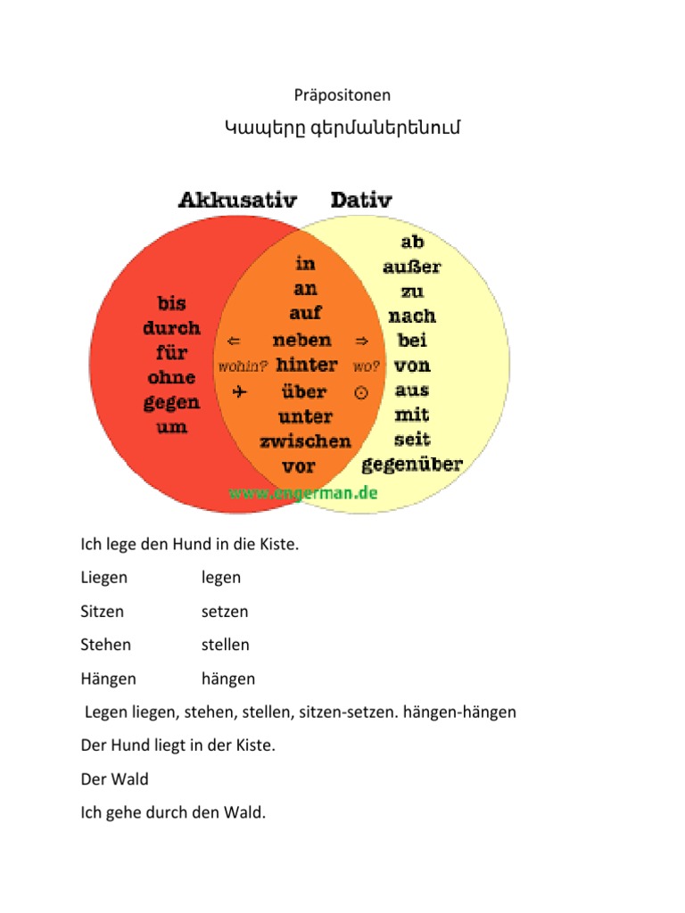 Präpositionen | PDF