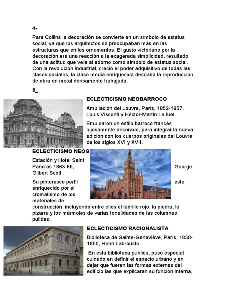 Eclecticismo Europa 4y6 | PDF | Arte