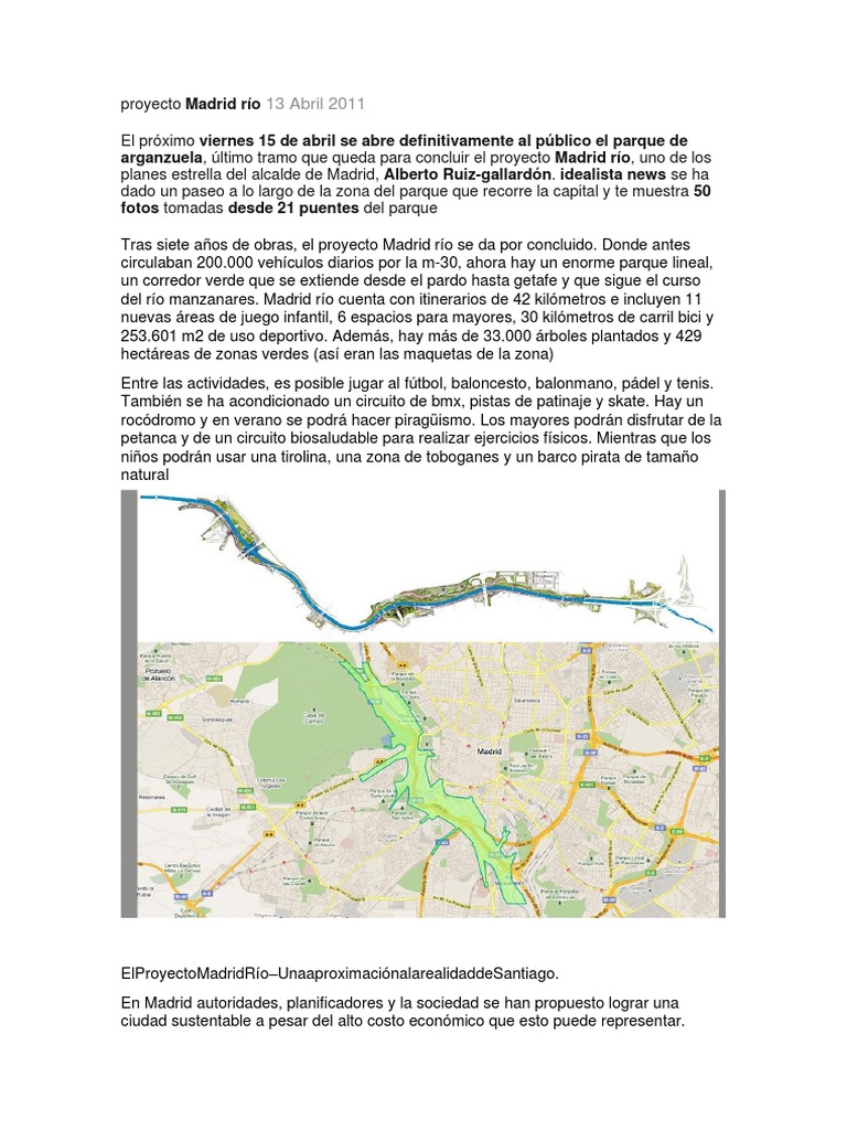 Proyecto - Madrid Rio | PDF