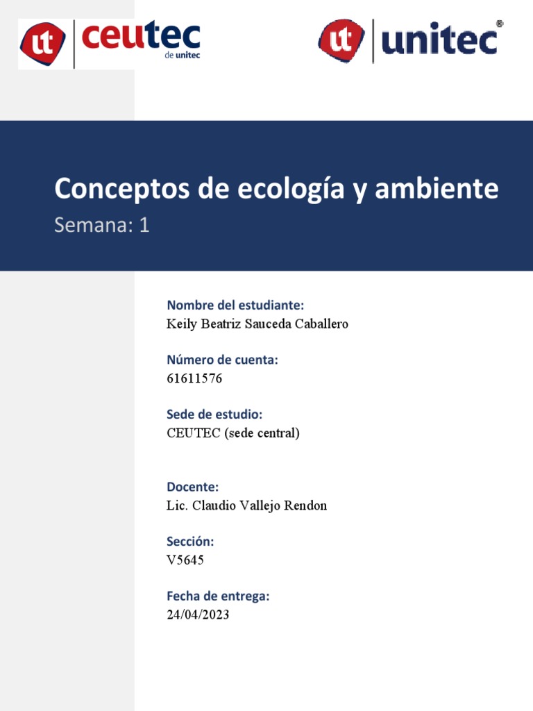 Conceptos de Ecologia Y Ambiente Keily Sauceda | PDF | Sustentabilidad | Marketing