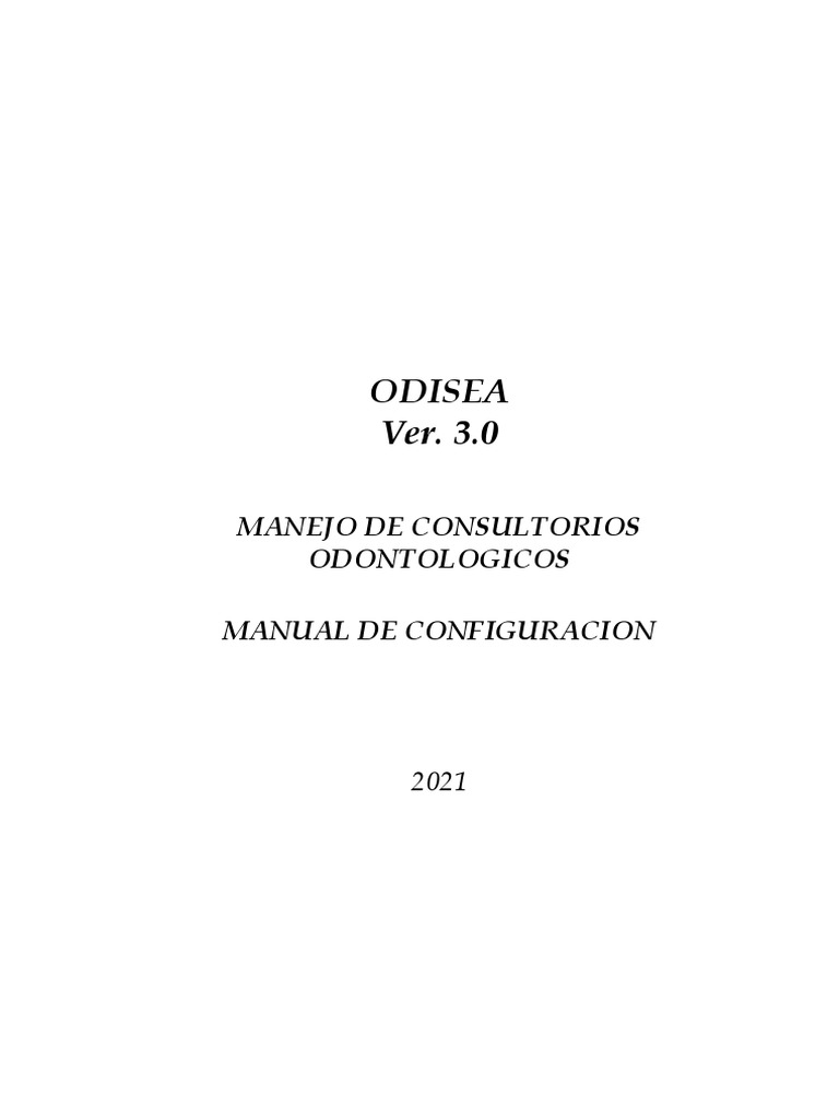 Manual de Configuracion Odisea | PDF Manual de Configuracion Odisea | PDF