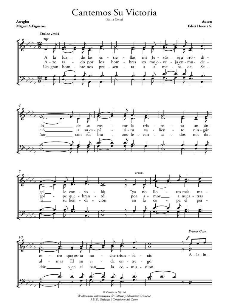 Cantemos Su Victoria 1 | PDF