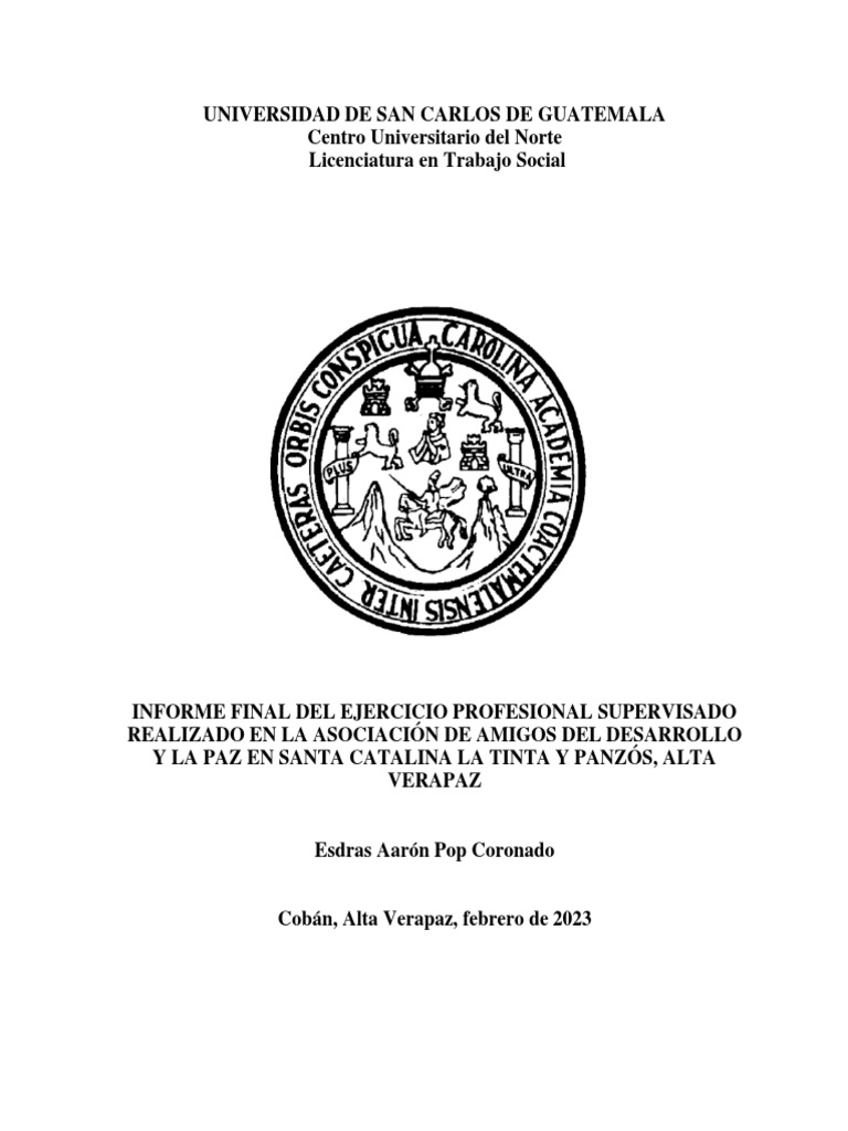 Informe Final Eps Comision Grad | PDF | Trabajo Social