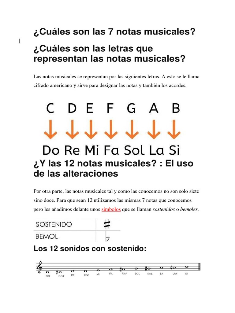 Notas Musicales 3 PDF | PDF