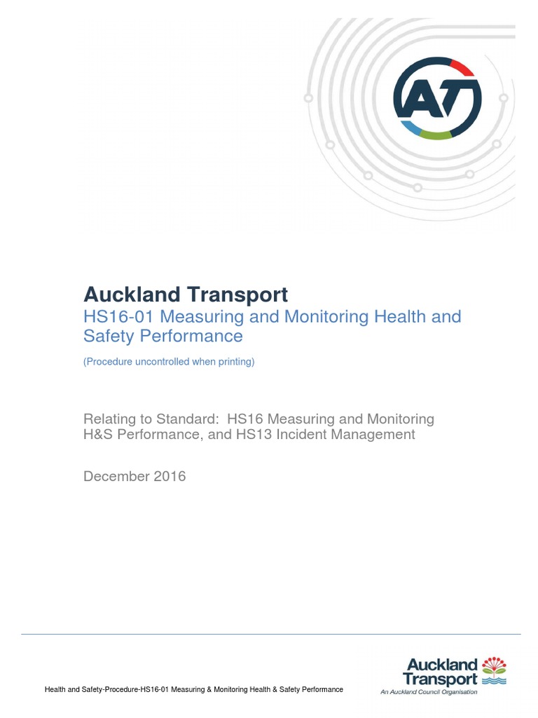 hs16 01 Measuring and Monitoring Hs Performance Procedure PDF | PDF | Occupational Safety And ...