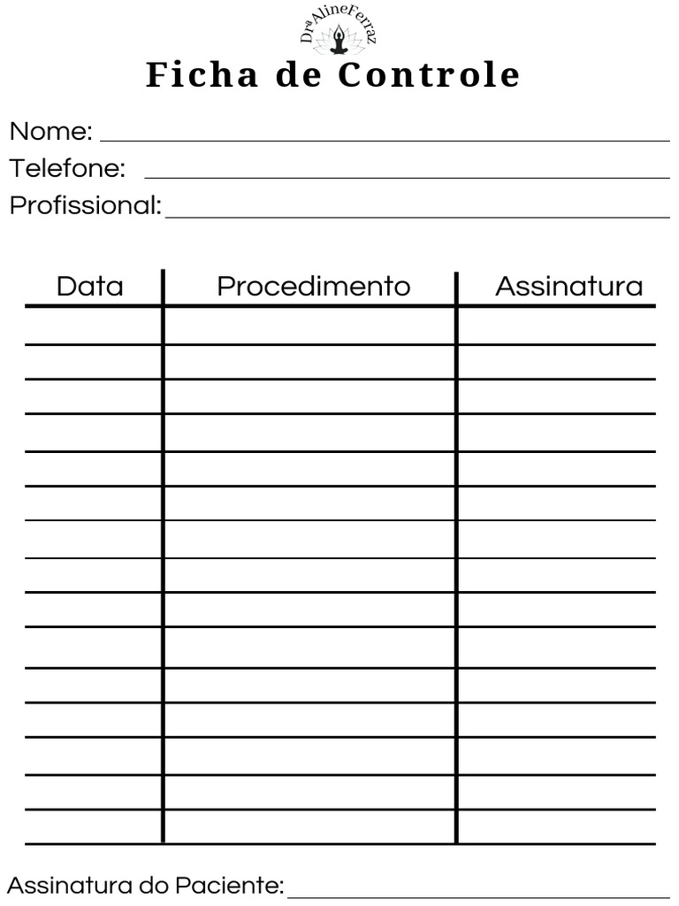 Ficha de Controle PDF | PDF