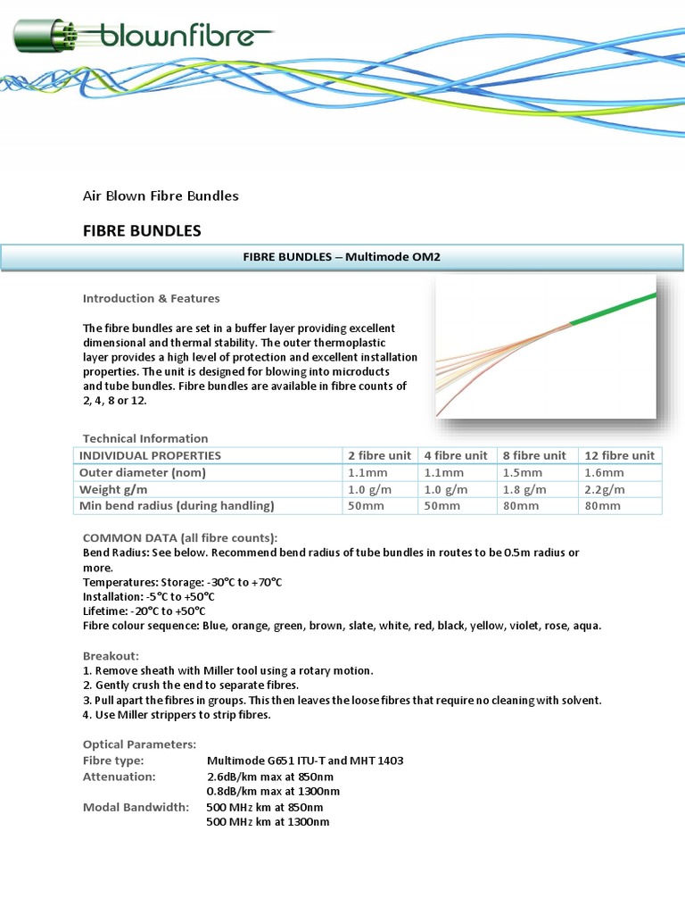 BF Data Fibre Bundles MM OM2.pdf | PDF
