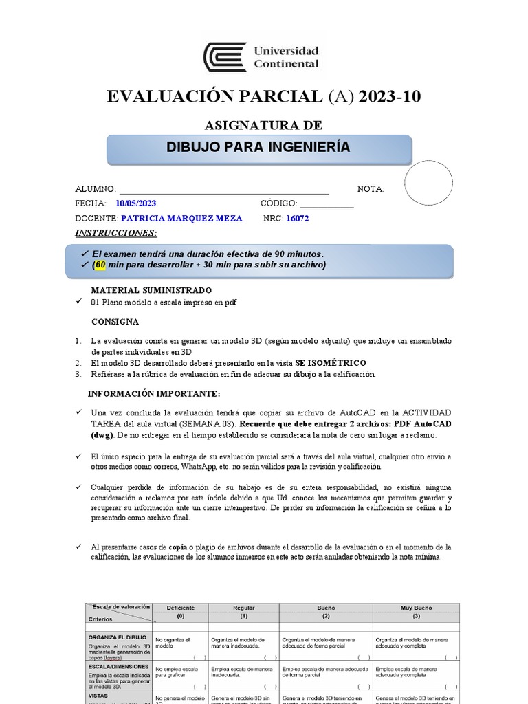 Evaluación Parcial (1) | PDF