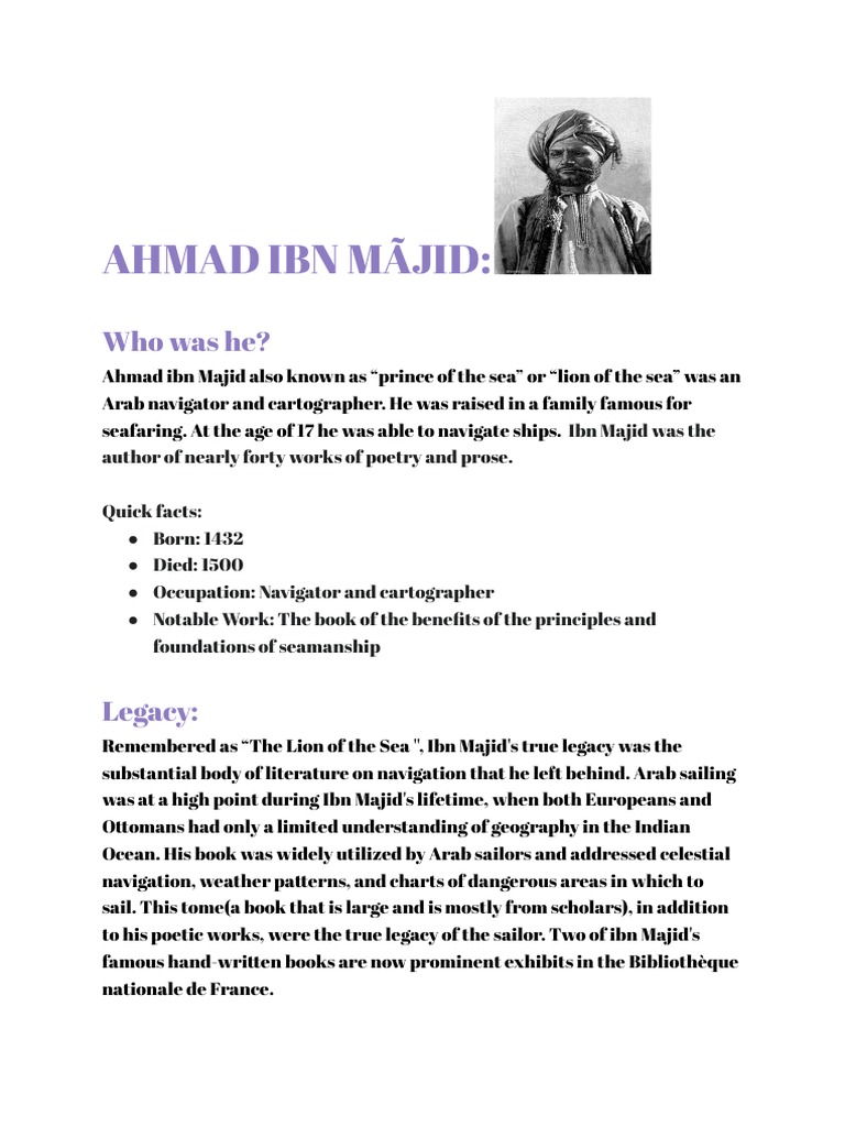 Ahmad Ibn Mãjid | PDF