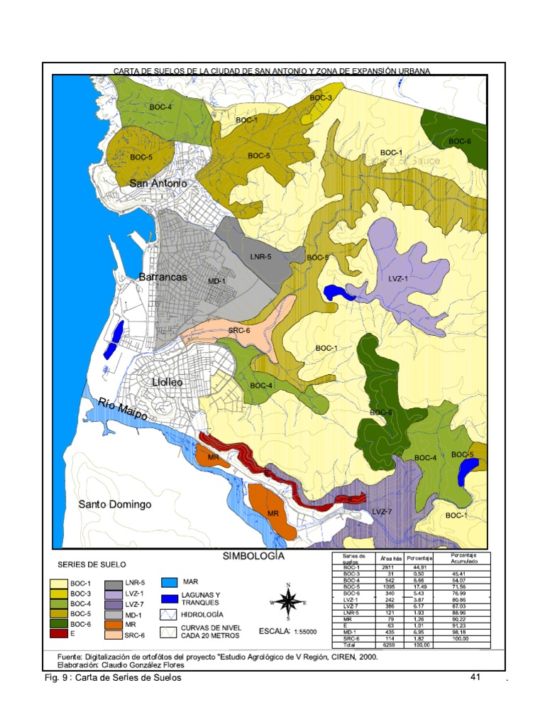 Mapa Series de Suelos San Antonio | PDF