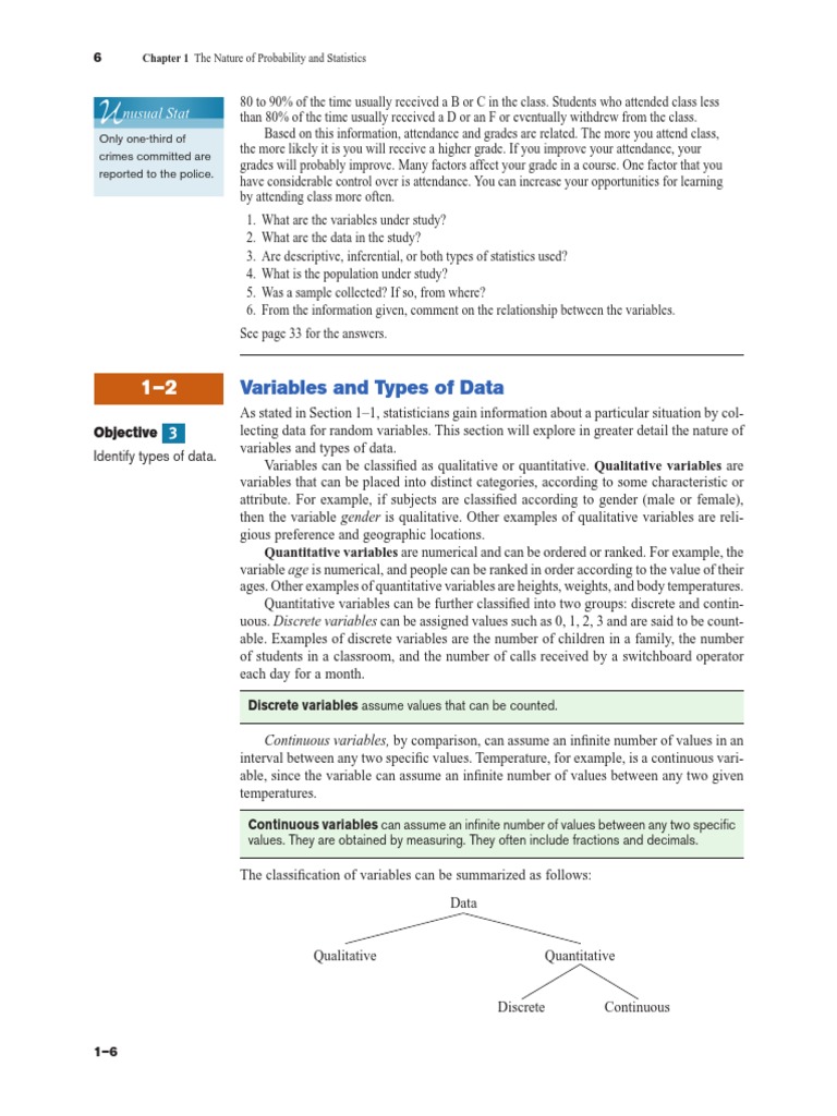 Chapter 1. Types of Data | PDF | Level Of Measurement | Survey Methodology