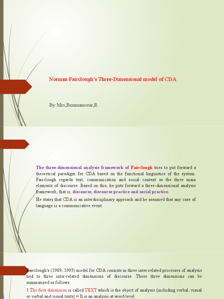 CDA 3eme Cours | PDF | Discourse | Attitude (Psychology)