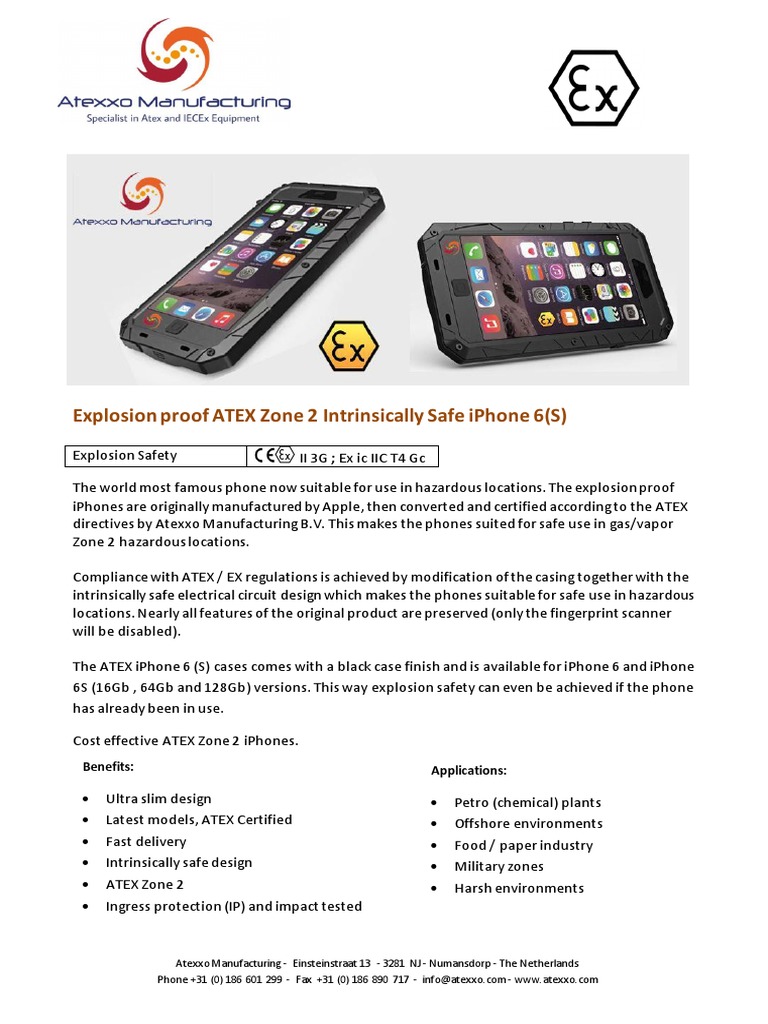 Explosion-Proof iPhones for Industry | PDF | I Phone | Mobile Phones