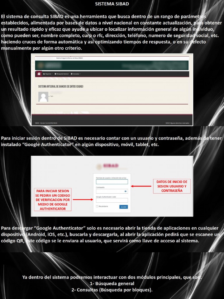 Sistema Sibad y Guia de Usuario | PDF