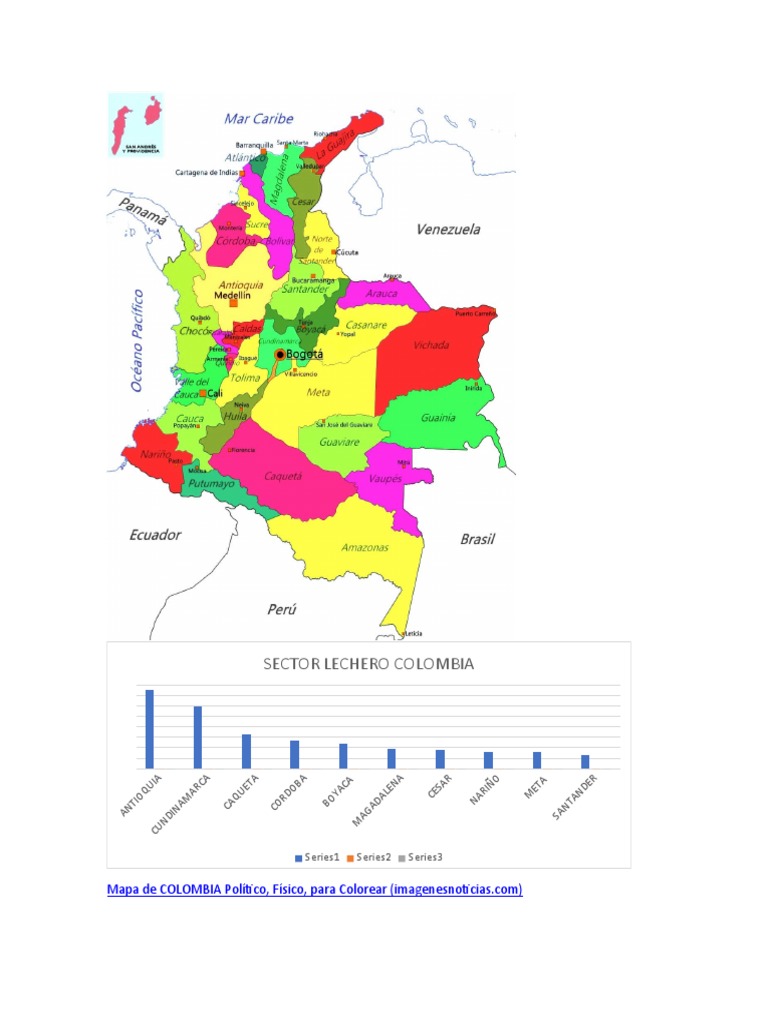 Mapa de COLOMBIA Político | PDF