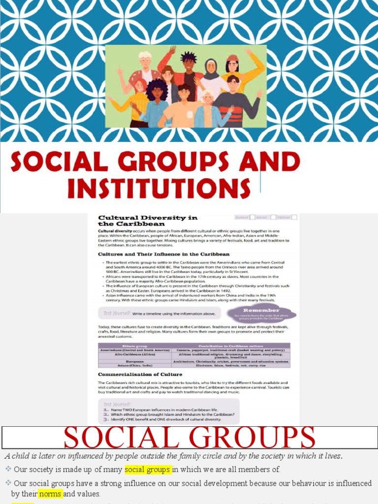 Social Groups and Institution-1 | PDF | Social Group | Behavioural Sciences