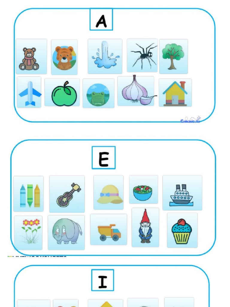 conciencia-fonologica VOCALES | PDF