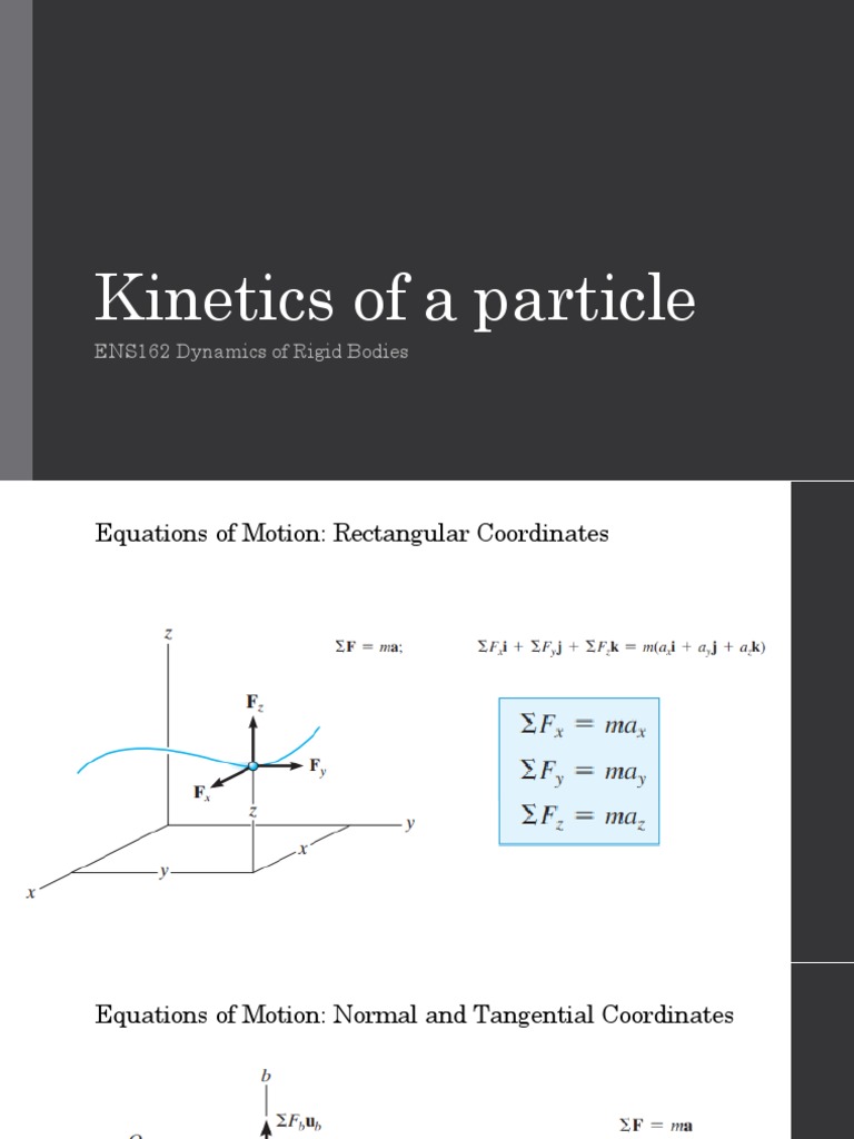 Equations of Motion (Rectangular Coordinates) | PDF